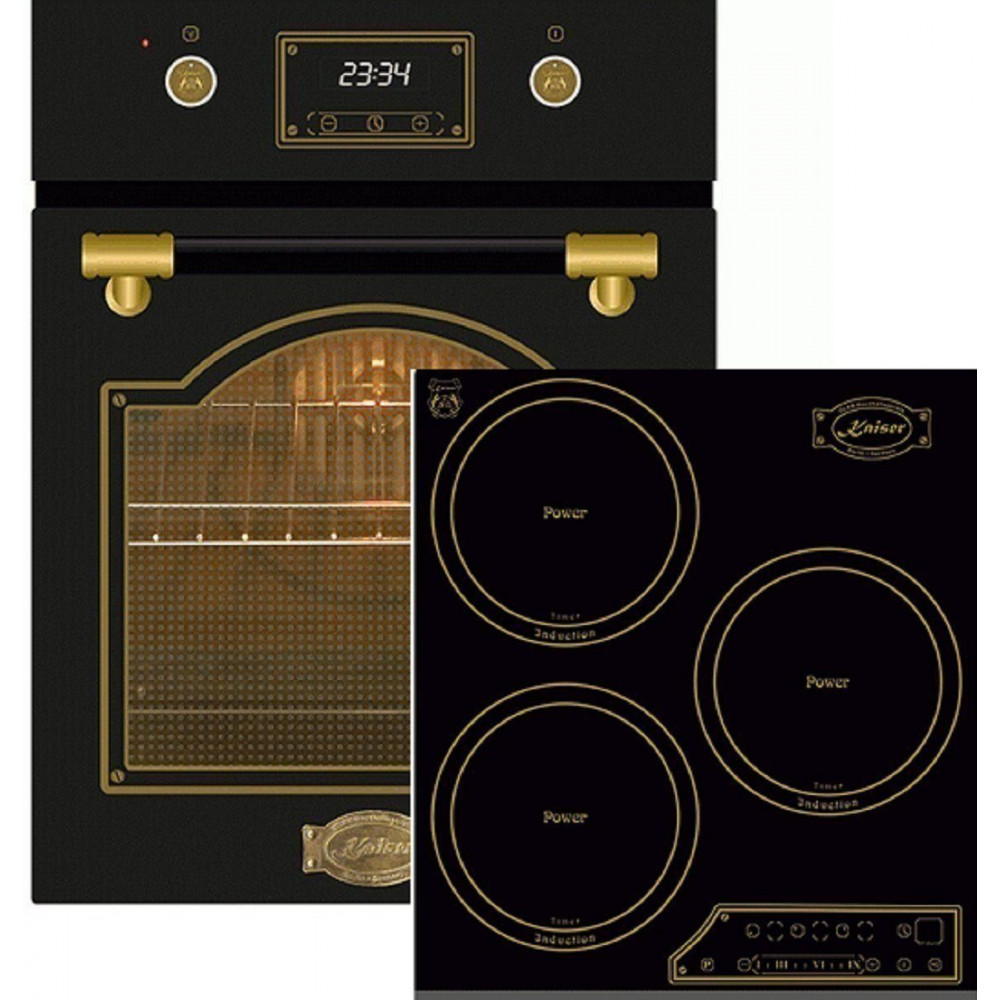 Kaiser oven set EH 4796 AD + KCT 4795 FI AD, retro oven built-in oven ...